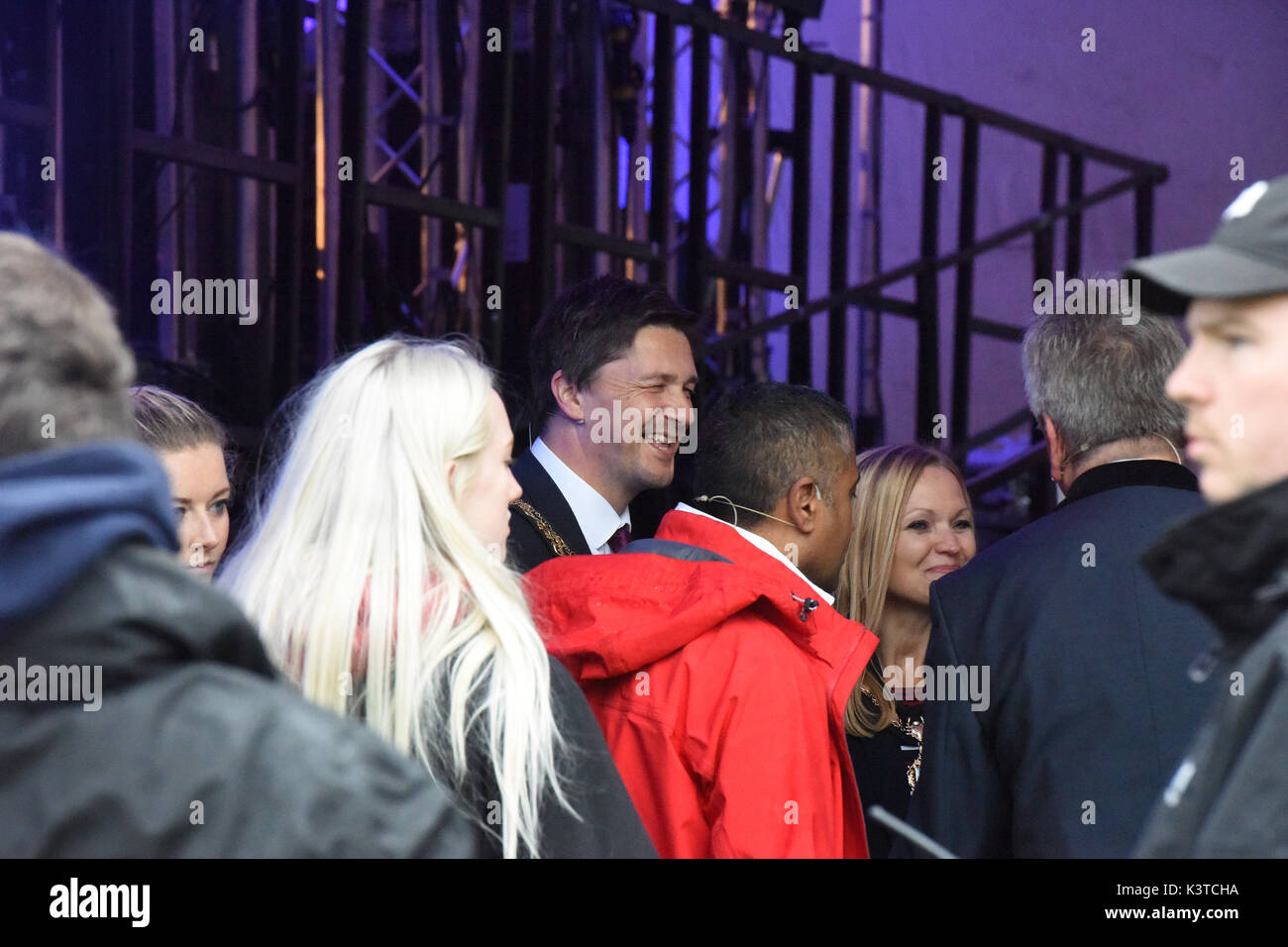 Derby, UK. 3rd Sep, 2017. The Hannells Darley Park Concert, Joe Clark ...
