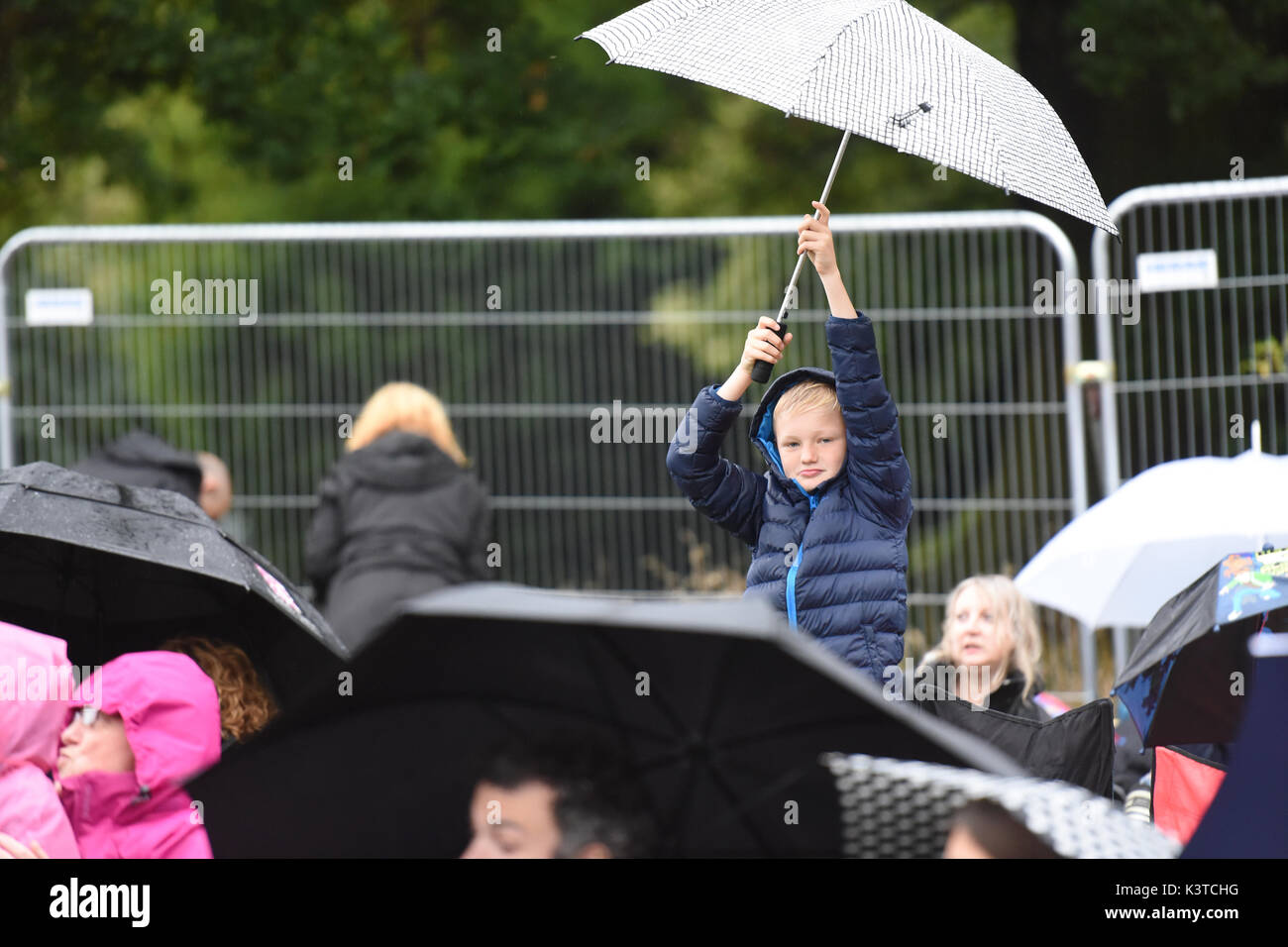 Derby, UK. 3rd Sep, 2017. The Hannells Darley Park Concert, Joe Clark ...