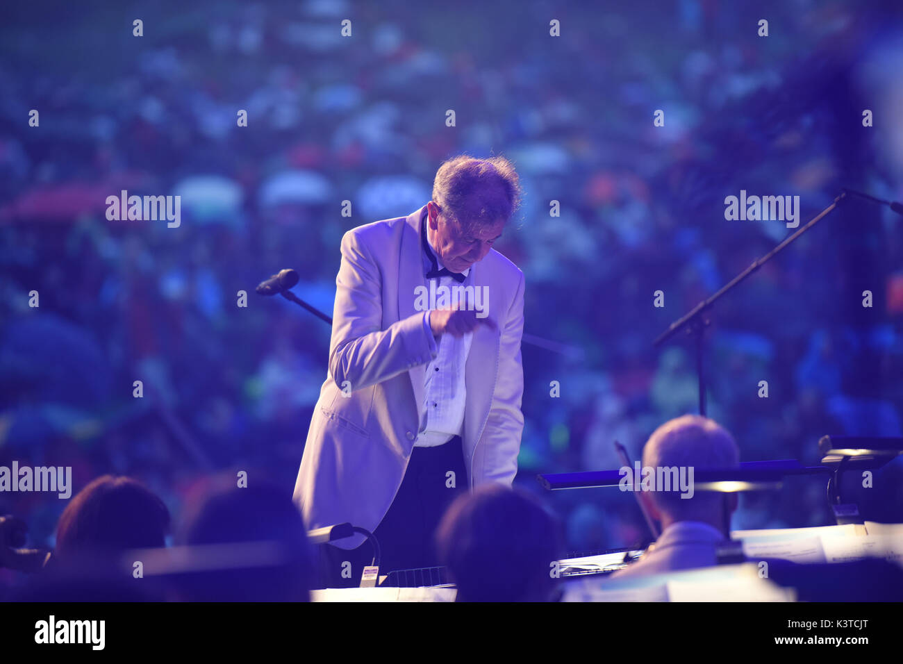 Derby, UK. 3rd Sep, 2017. The Hannells Darley Park Concert, Joe Clark ...