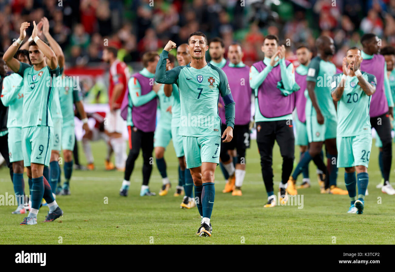 Cristiano ronaldo celebrates portugal hi-res stock photography and ...