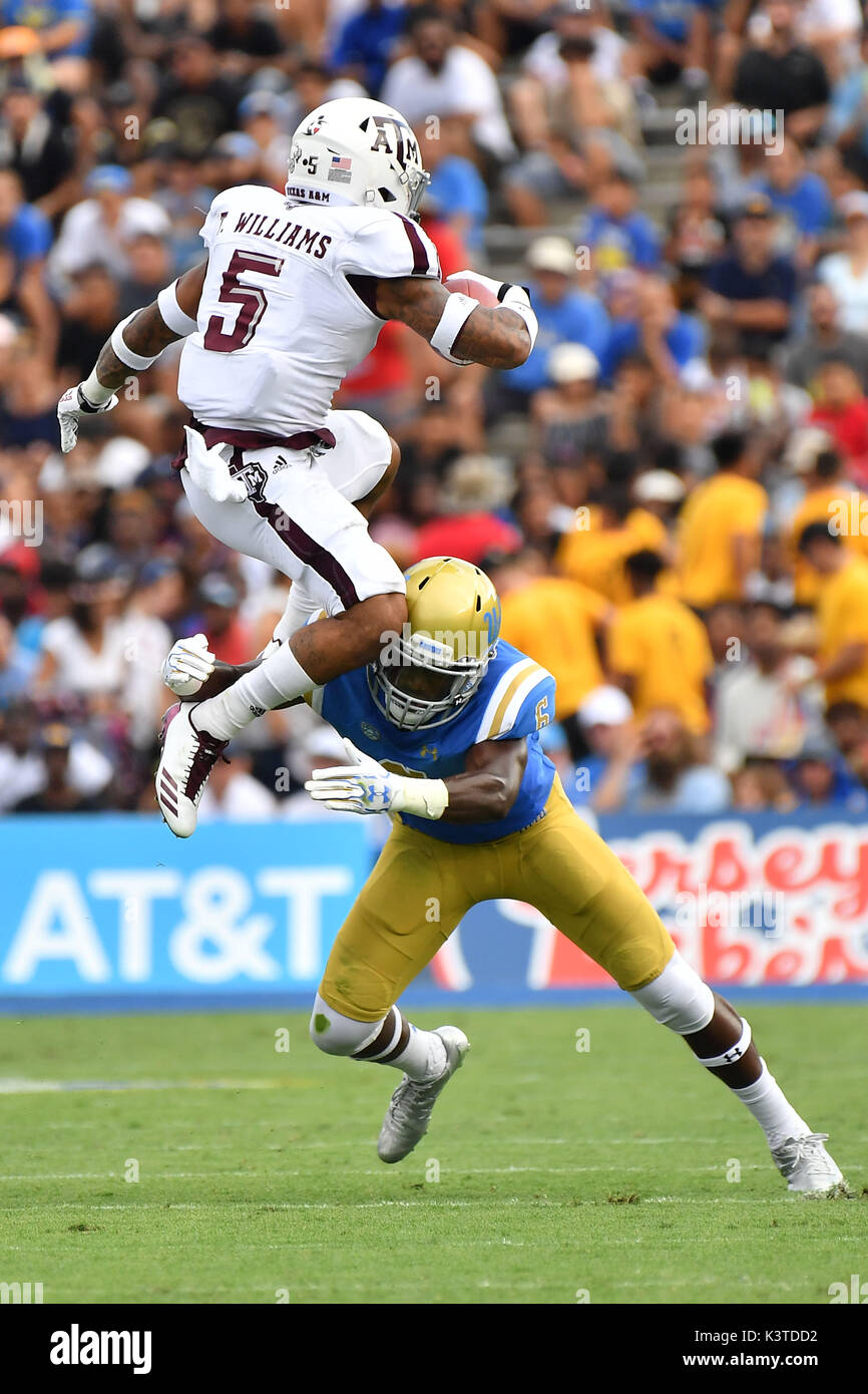 Pasadena, CA. 3rd Sep, 2017. Texas A&M Aggies running back Trayveon ...
