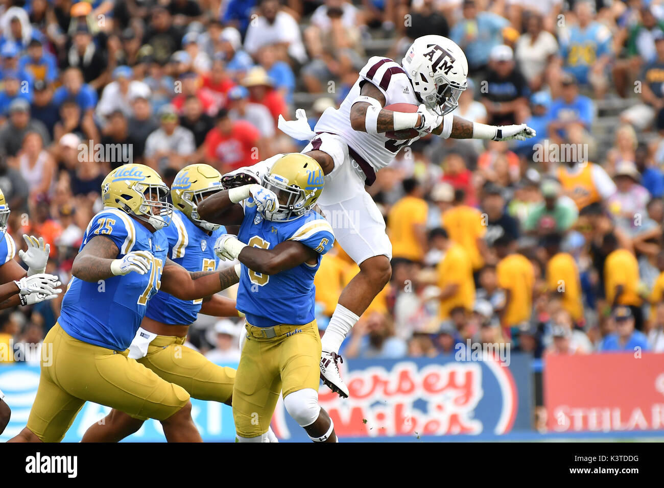 Pasadena, CA. 3rd Sep, 2017. Texas A&M Aggies running back Trayveon ...