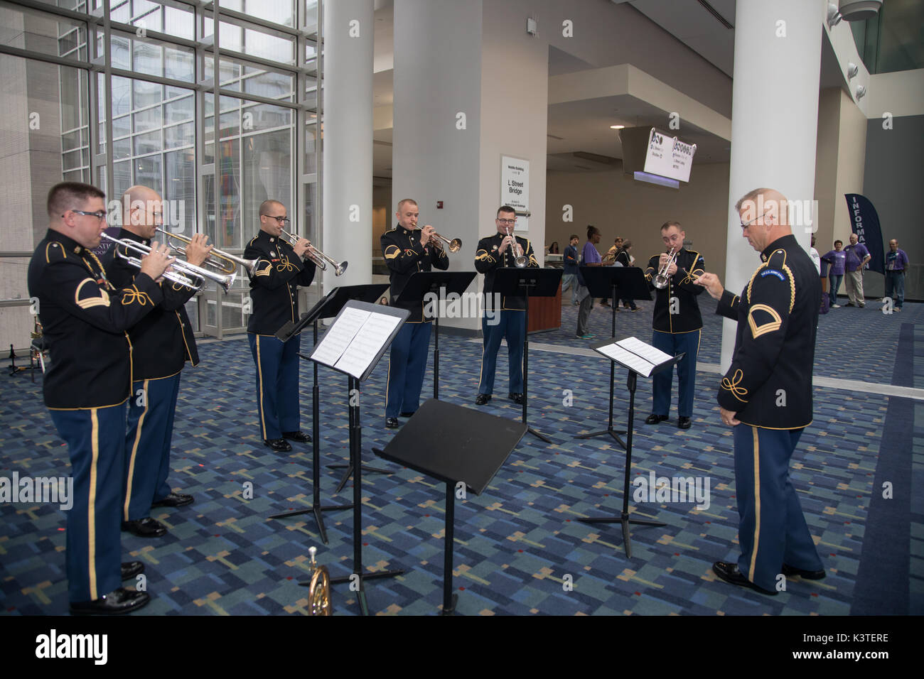 The U.S. Army Herald Trumpets entertain at the 17th Annual Library of ...