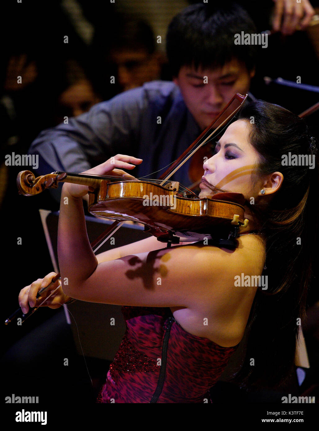 Sarah Chang, US classical violinist, performs at Municipal House in ...