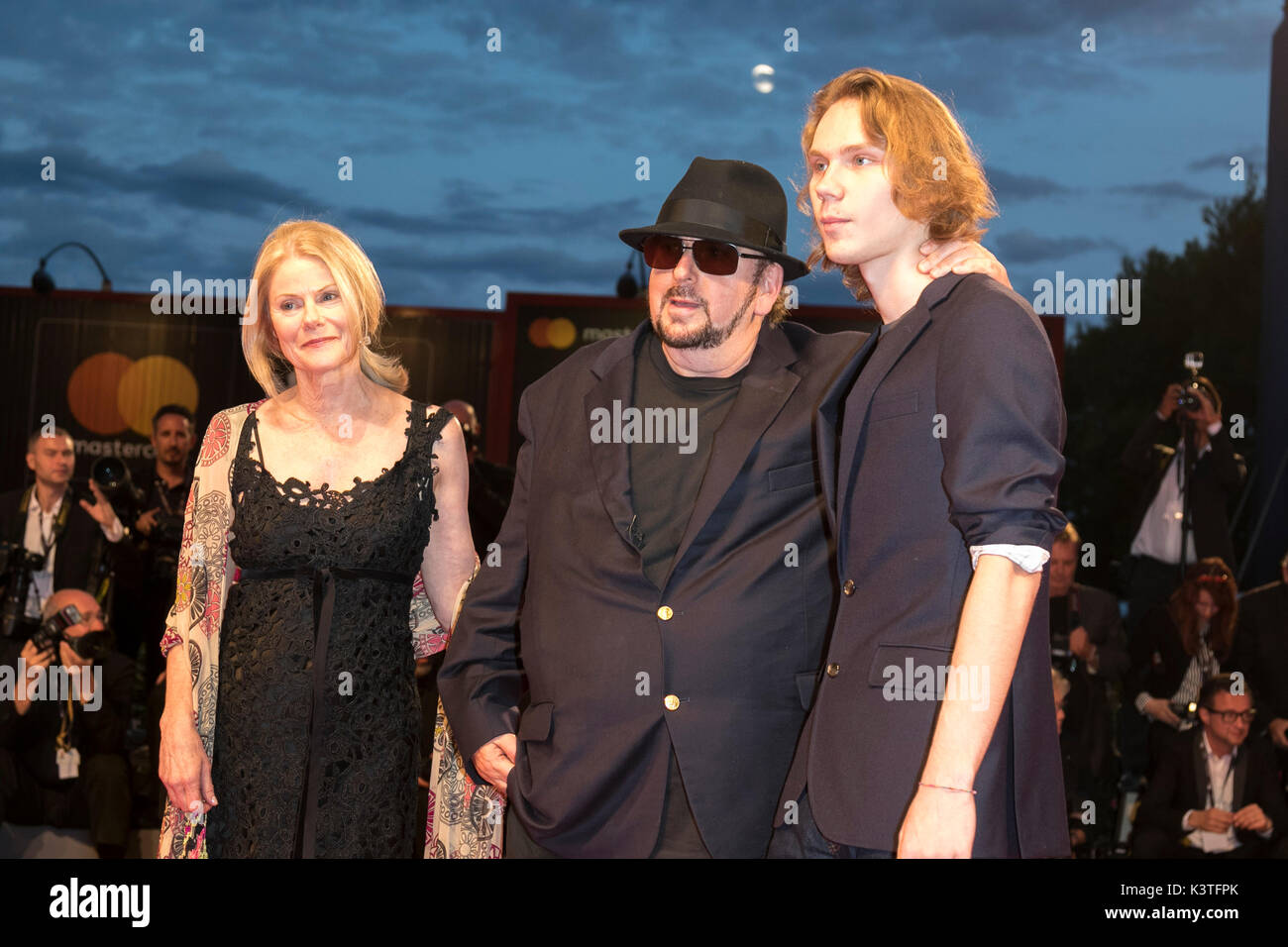 Venice, Italy. 03rd Sep, 2017. James Toback, Stephanie Toback and Andre ...