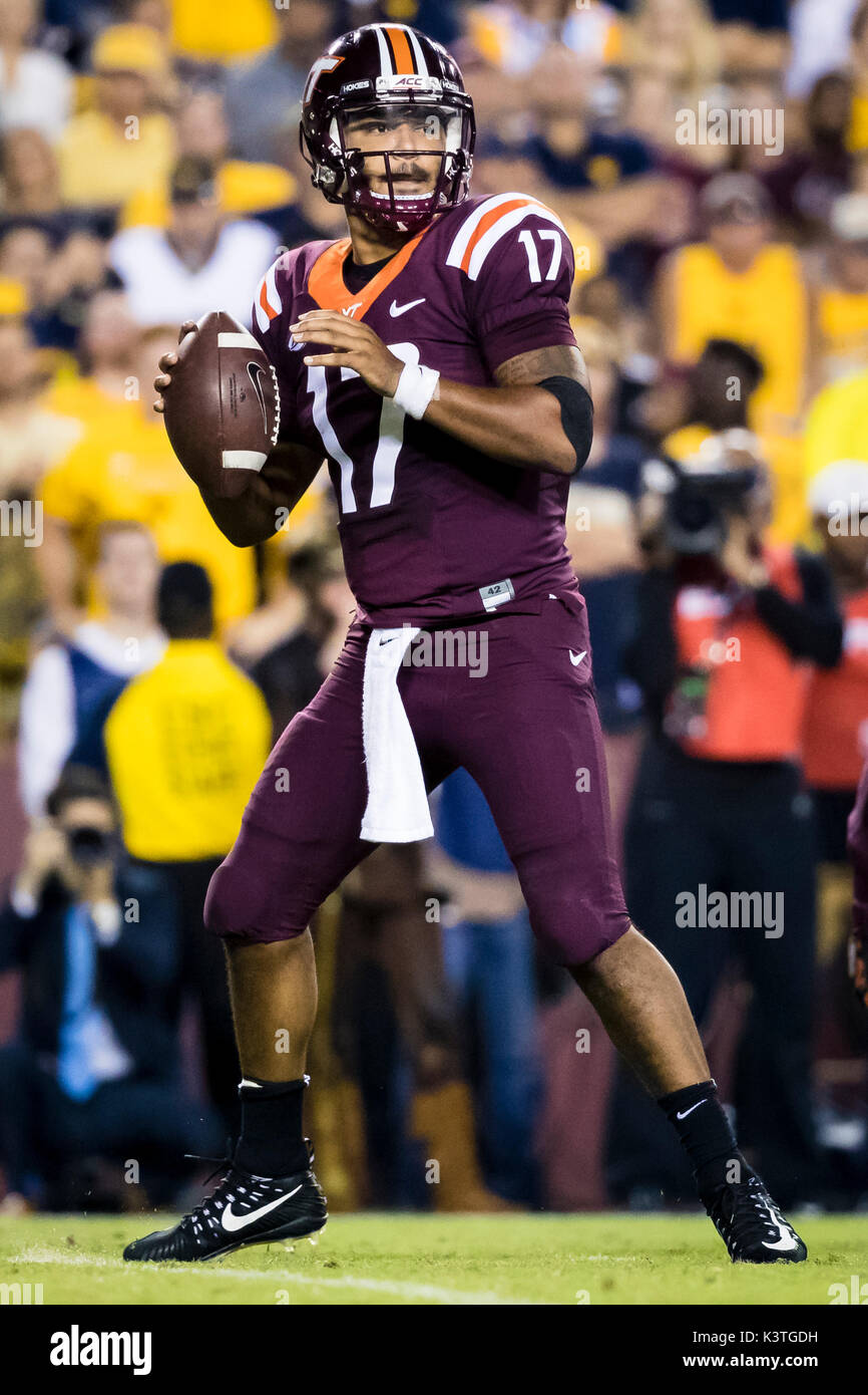 Landover, Maryland, USA. 03rd Sep, 2017. Virginia Tech Hokies ...