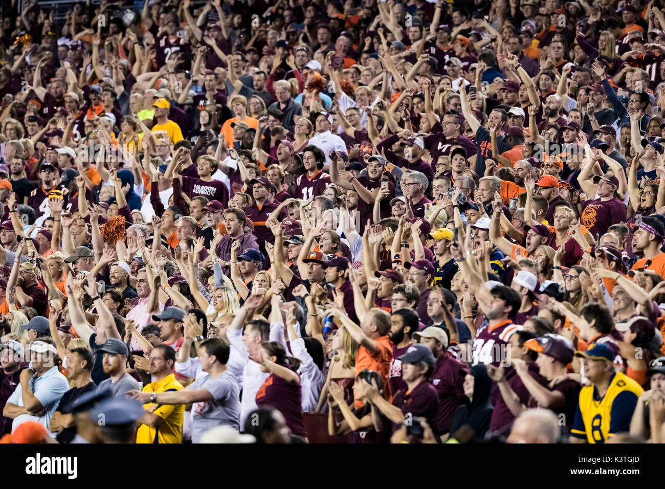 Virginia tech fans hi-res stock photography and images - Alamy