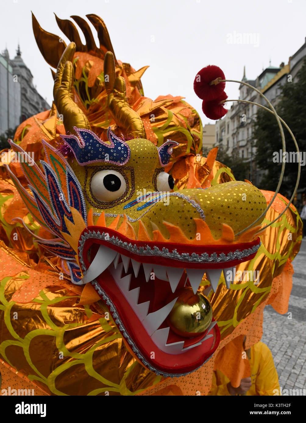 Prague, Czech Republic. 02nd Sep, 2017. The march of Tian Guo Marching ...
