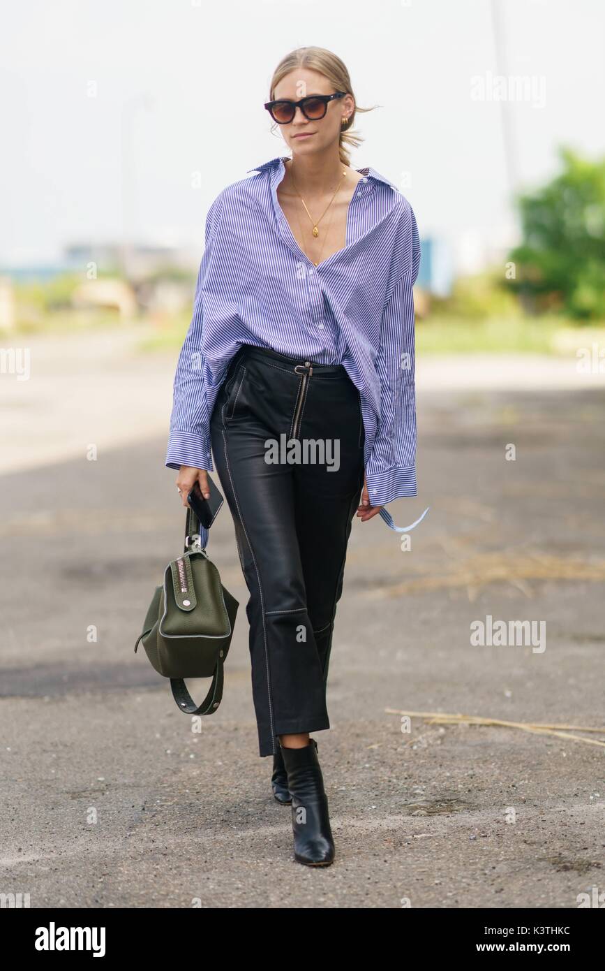 Copenhagen, Denmark. 09th Aug, 2017. Tine Andrea posing outside the By ...