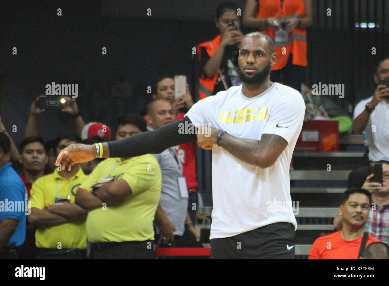 Pasay City, Philippines. 02nd Sep, 2017. NBA Superstar Lebron James ...