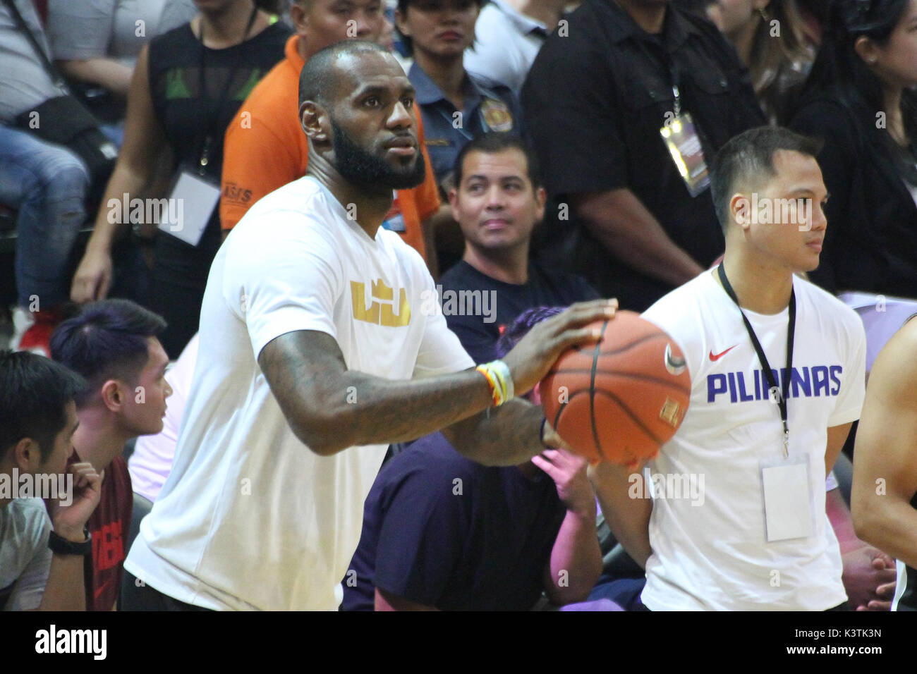 Pasay City, Philippines. 02nd Sep, 2017. NBA Superstar Lebron James ...