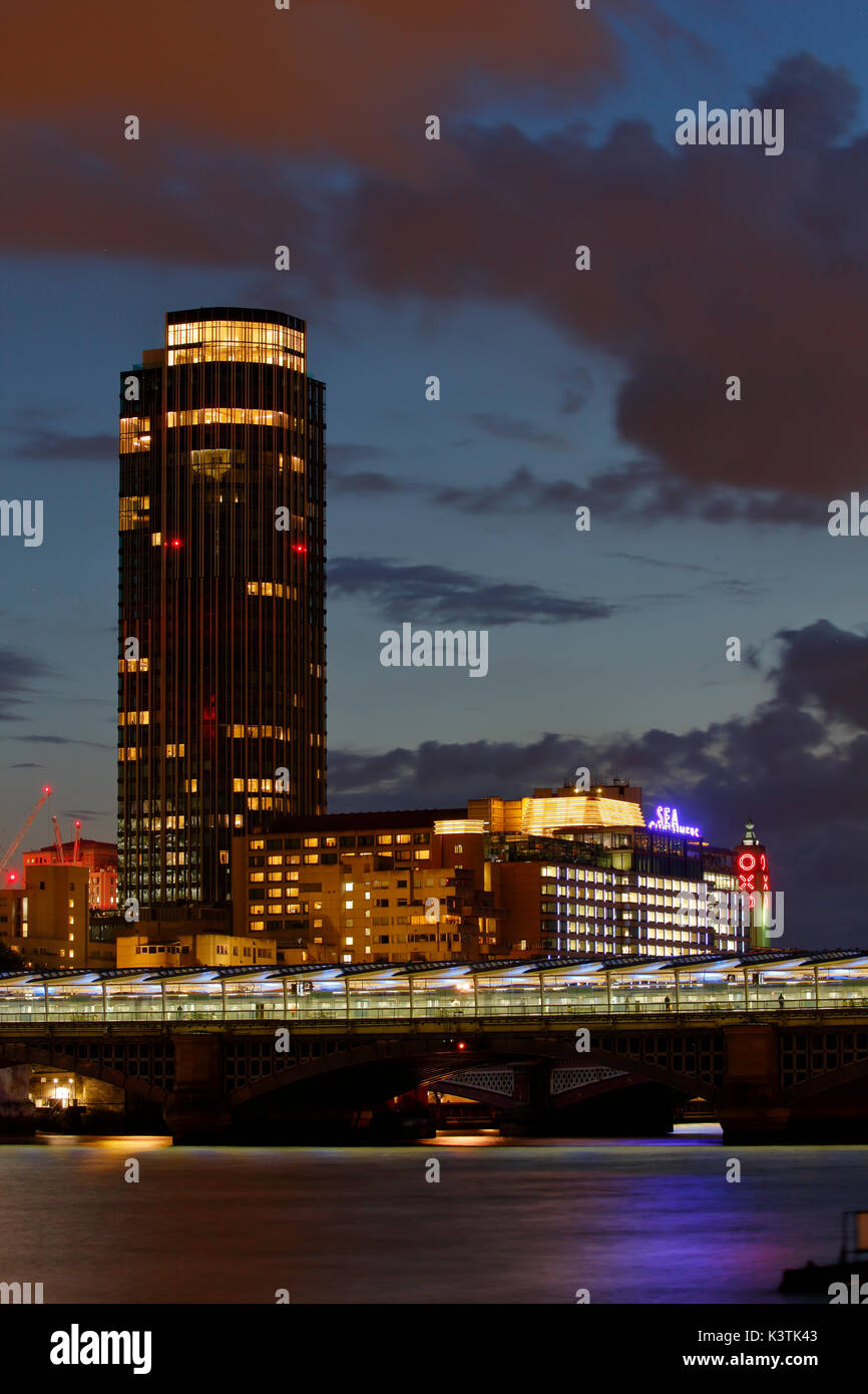 Southbank Tower, Kings Reach tower constructed in 1972 at Blackfriars ...