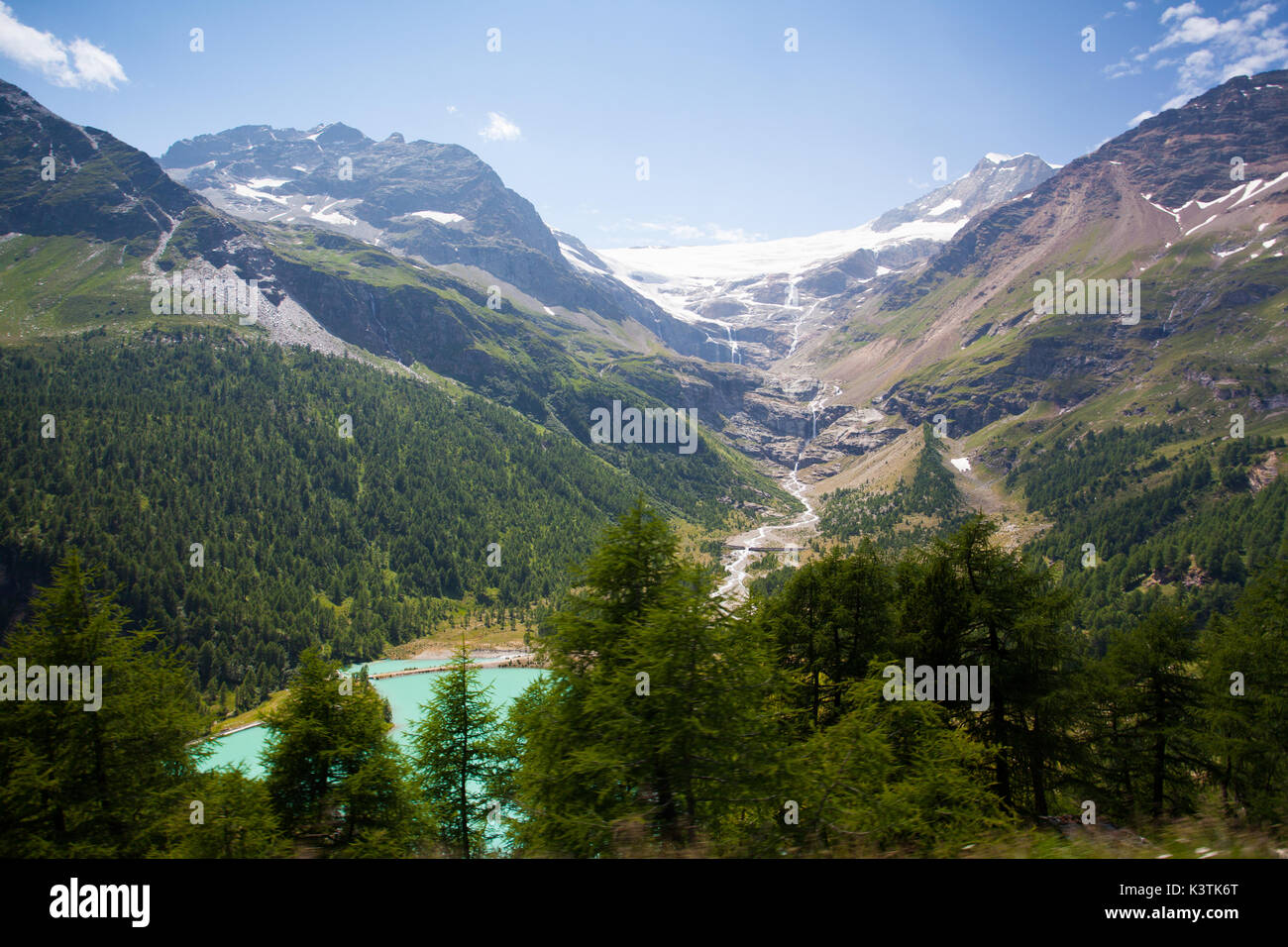 Amazing view from Alp Grum railway station between Pontresina, in the ...