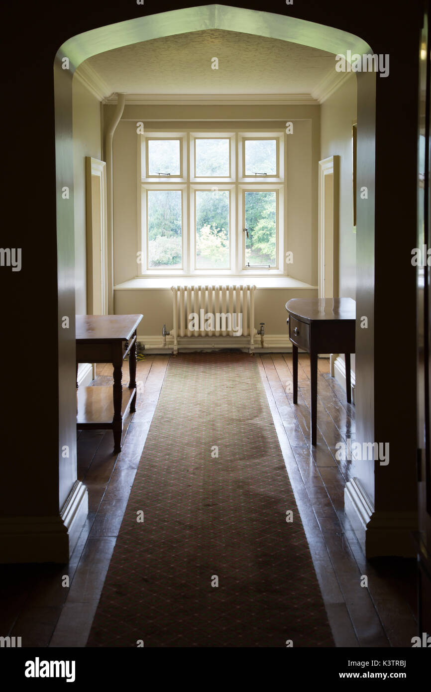 window at end of corridor Stock Photo - Alamy