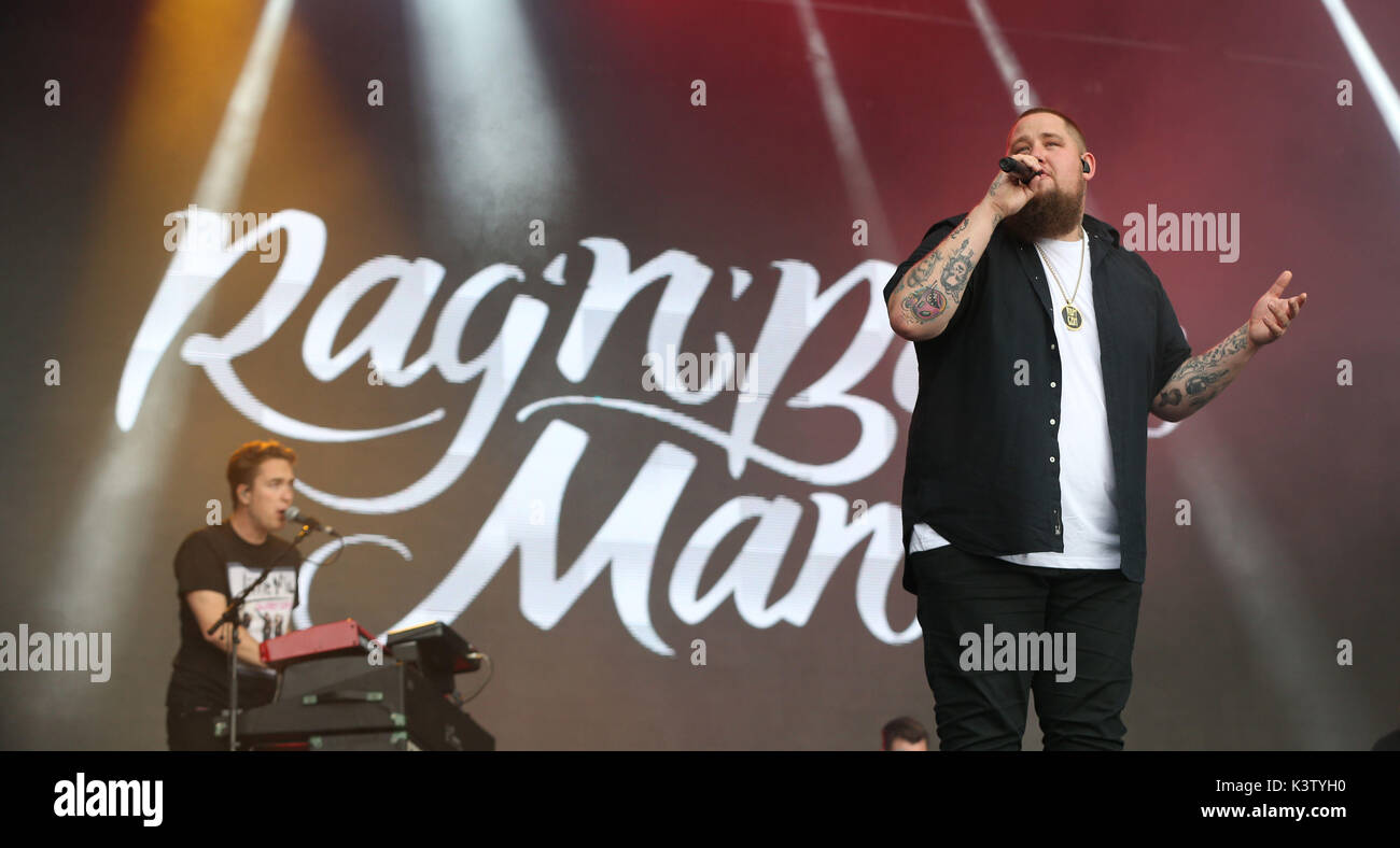 Rag'n'Bone Man on the main stage on day three of the Electric Picnic ...