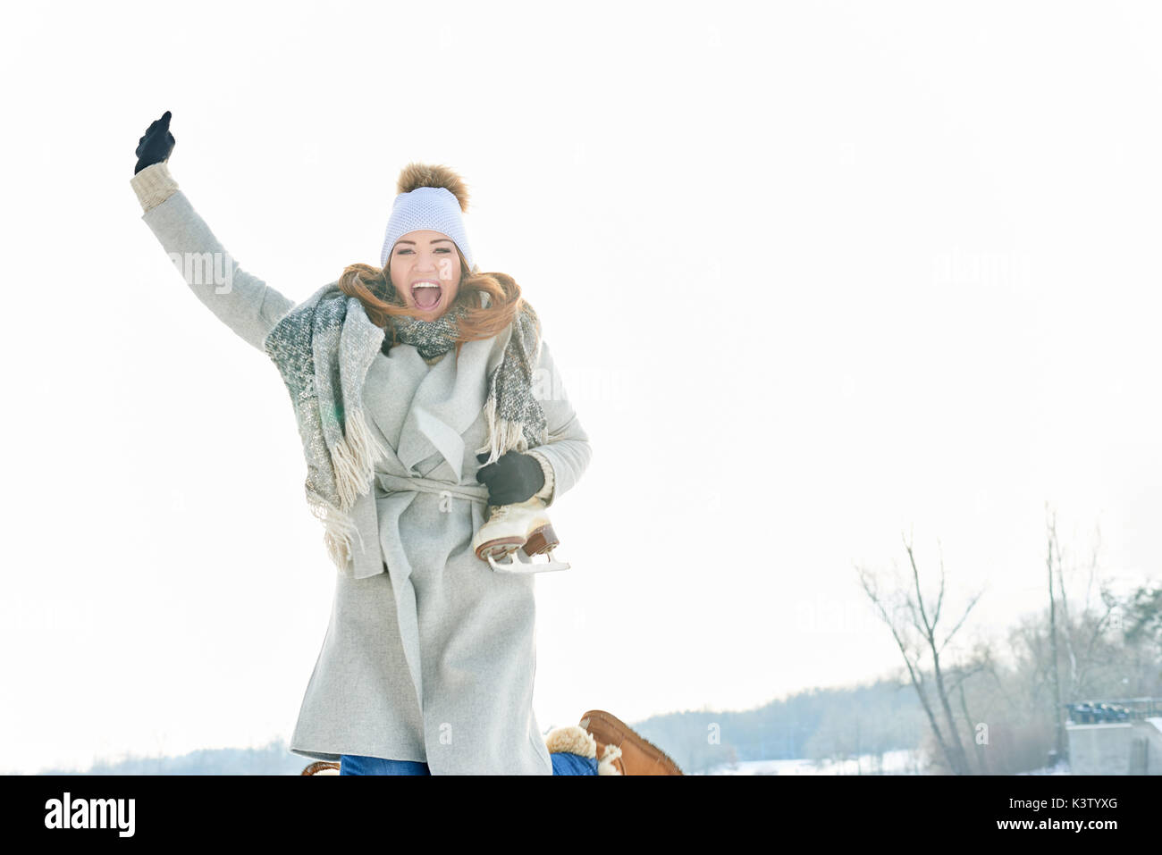 Woman having fun laughing hi-res stock photography and images - Alamy