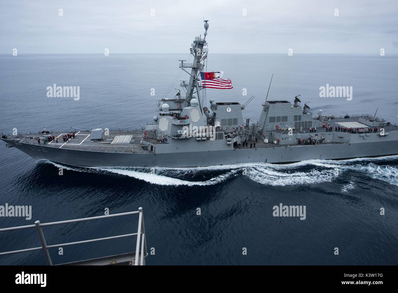 The U.S. Navy Arleigh Burke-class guided-missile destroyer USS Sampson ...