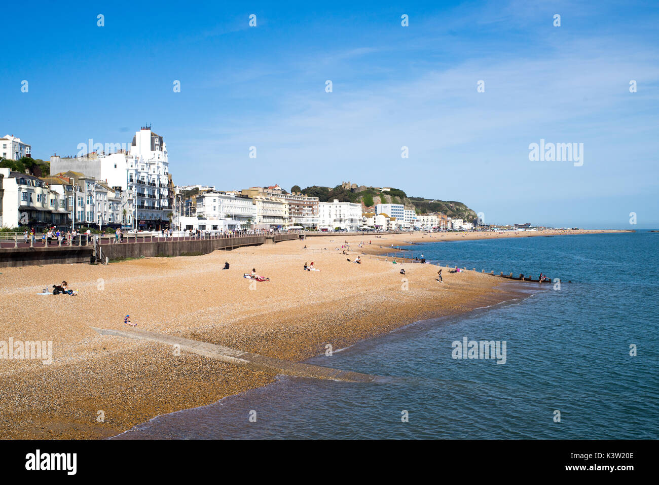 Hastings beach and seafront, UK Stock Photo - Alamy