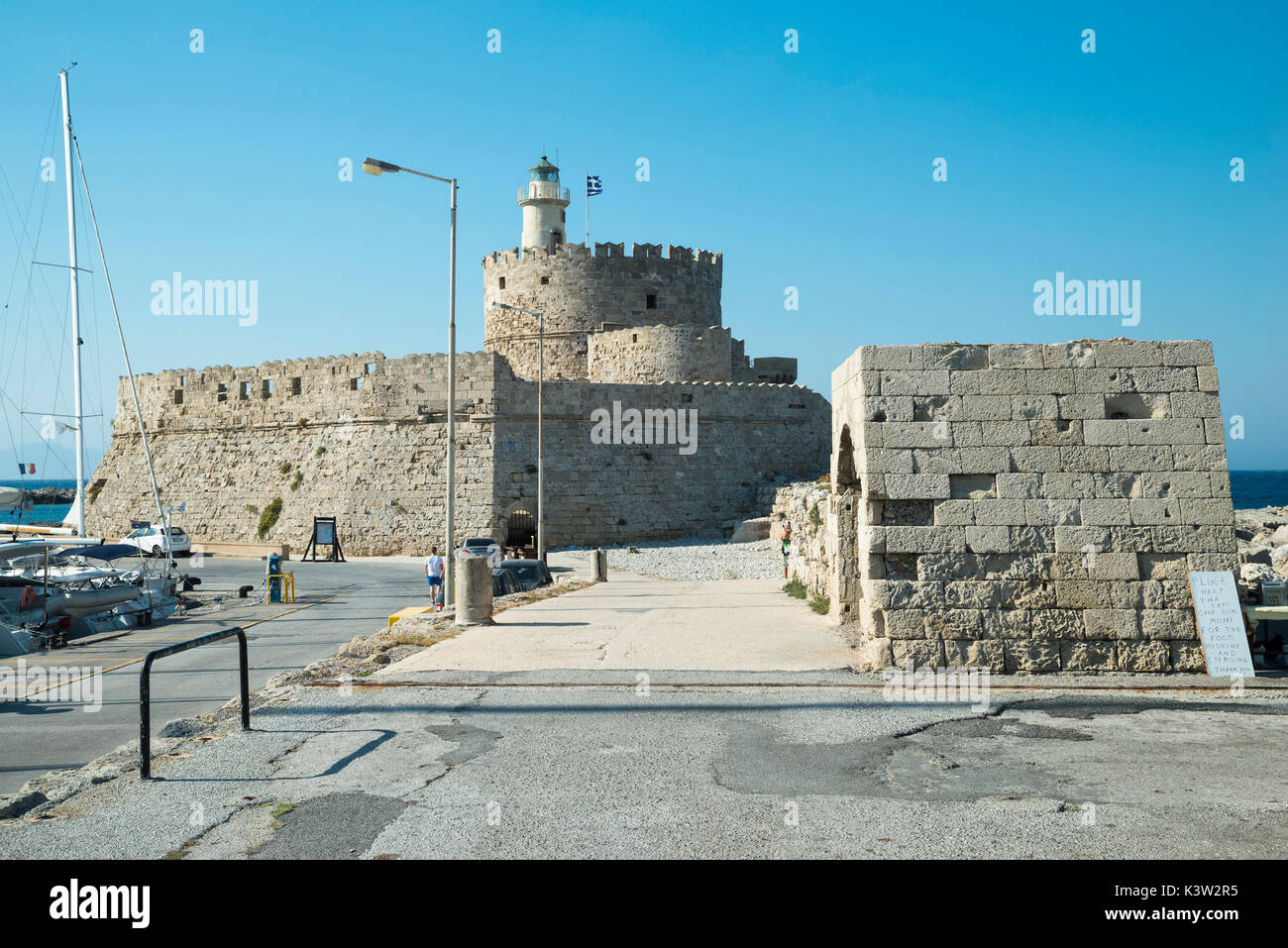 Fort Saint Nicolas, Rhodes, Rhodes, Greece, Europe Stock Photo - Alamy