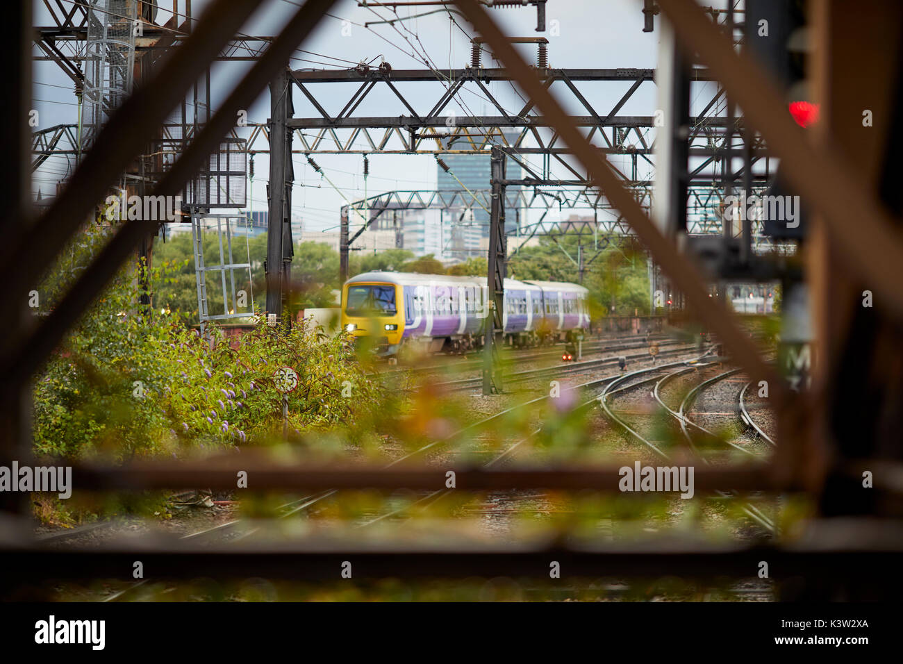 Commuter railway line from Ardwick leading to Manchester Piccadilly ...