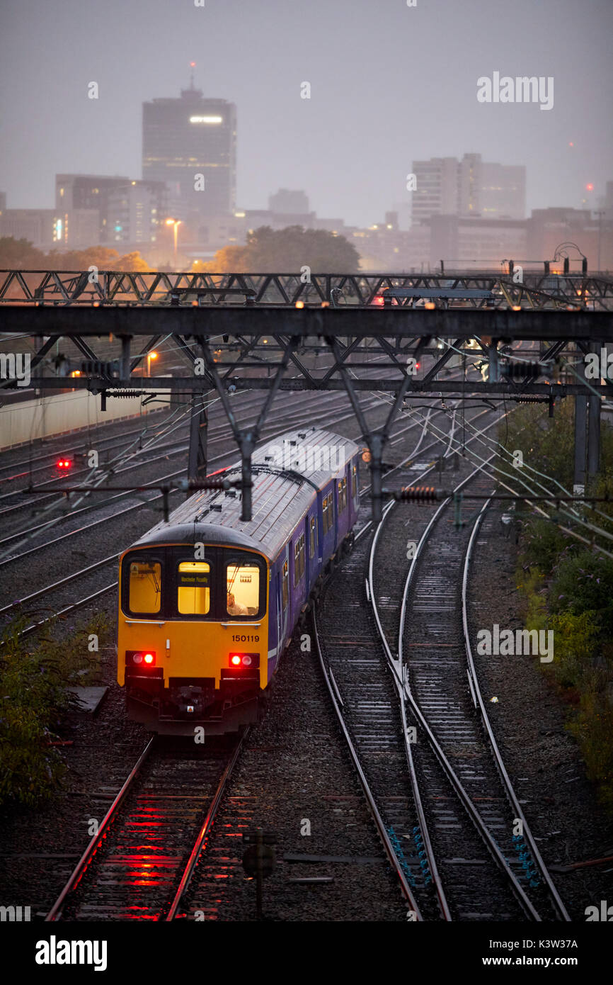 Northern class 150 multiple units railway line from Ardwick leading to ...
