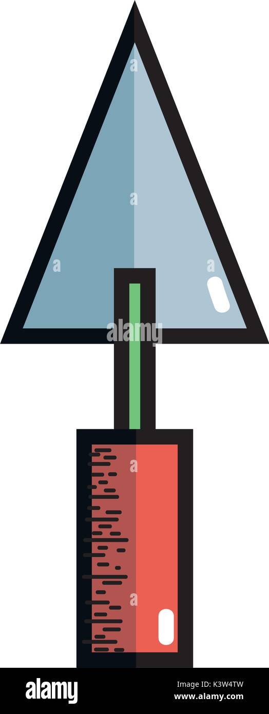triangle spatula equipment to industrial service repair Stock Vector ...
