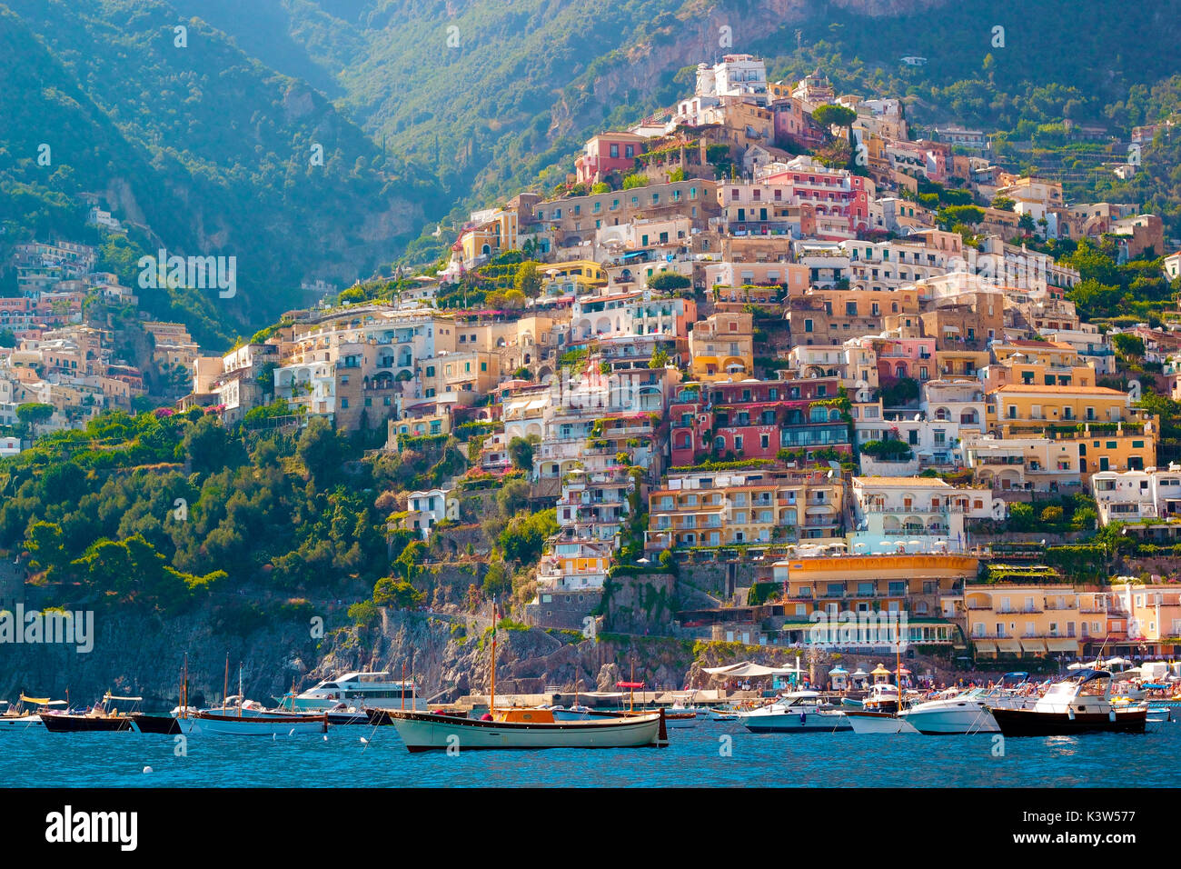 Amalfi coast town positano hi-res stock photography and images - Alamy