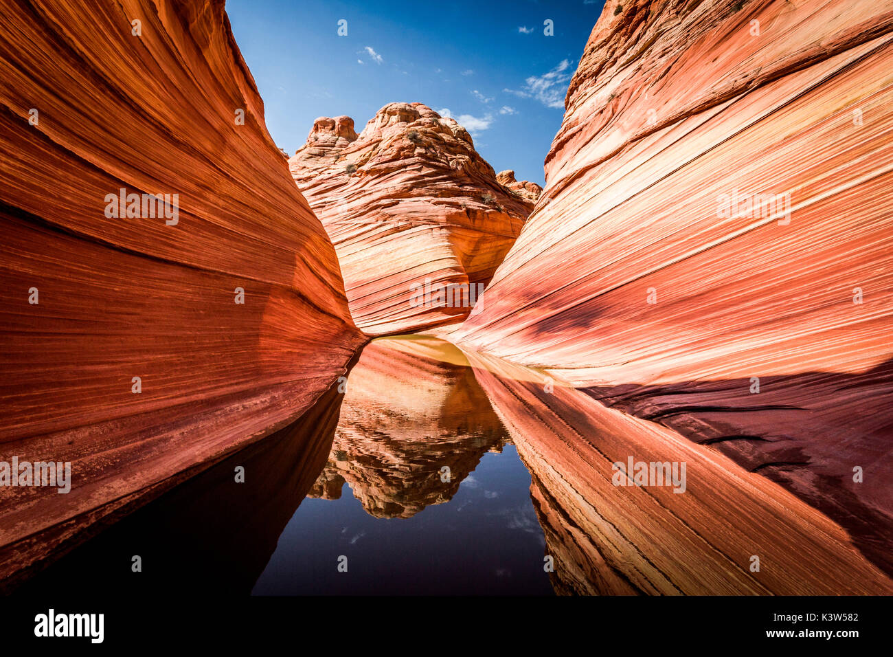 Reflecting On A Rare Water Puddle High Resolution Stock Photography and ...