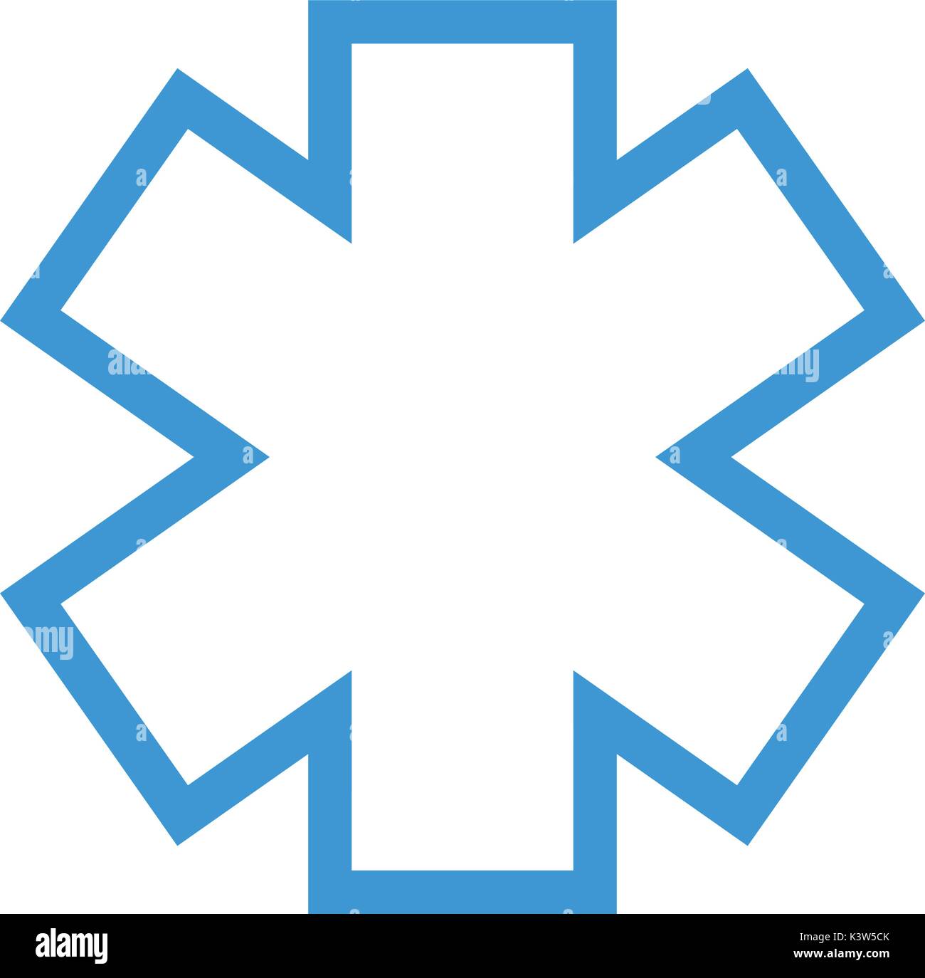 line medicine sign to emergency emblem symbol Stock Vector Image & Art ...