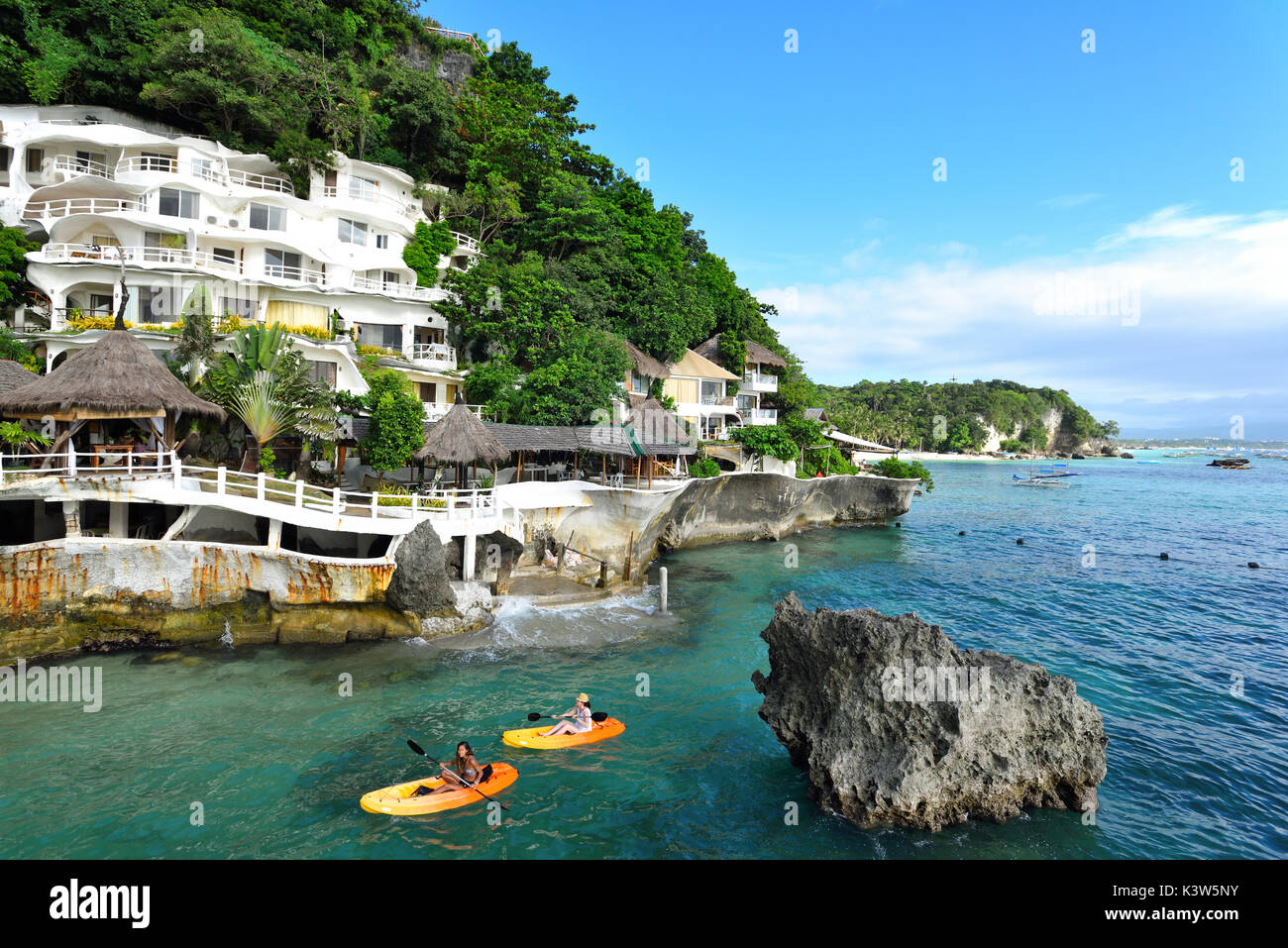 Boracay,Philippines - Dec 20,2016:Beach scenary at Boracay,Philippines ...