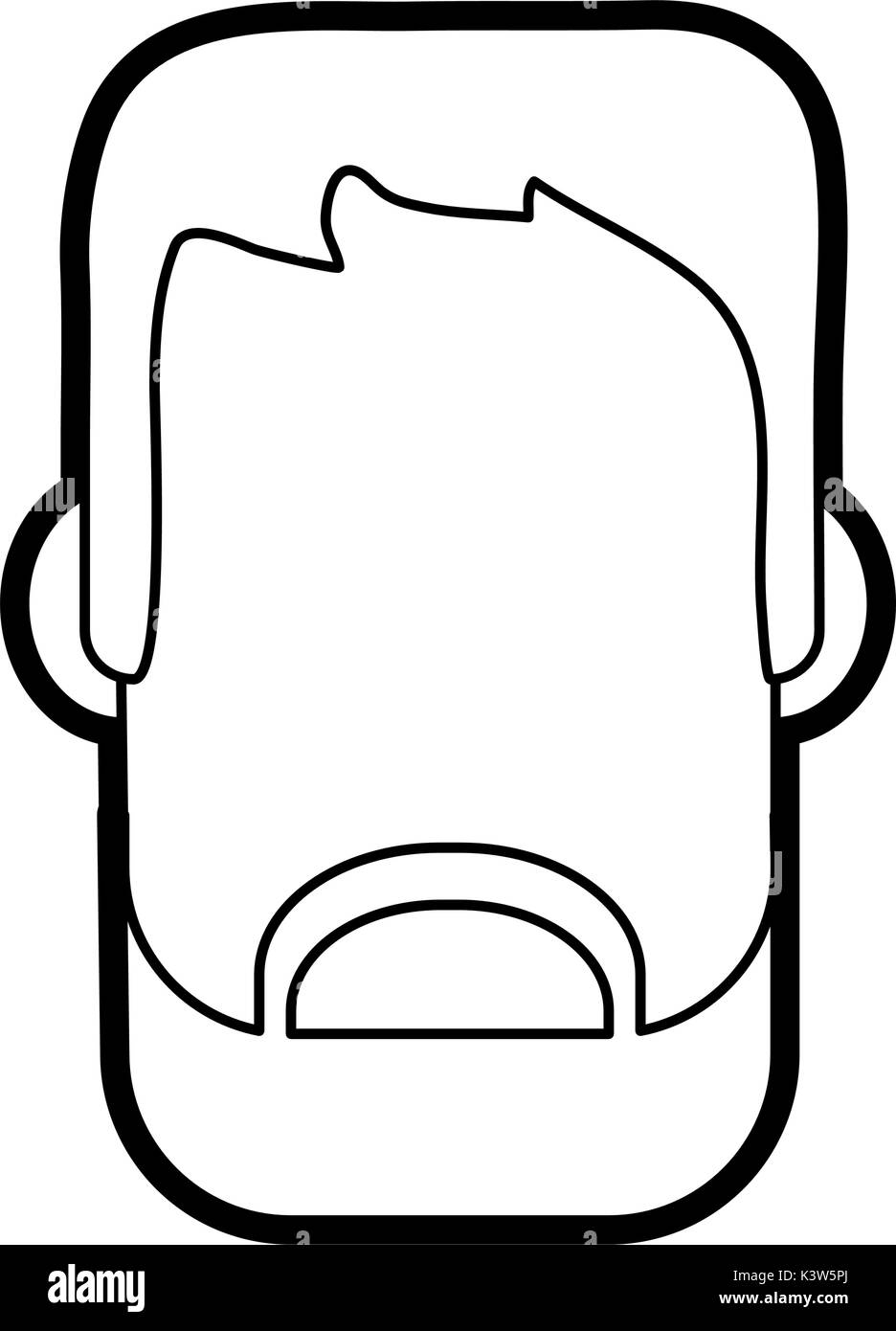 Isolated man head design Stock Vector Image & Art - Alamy