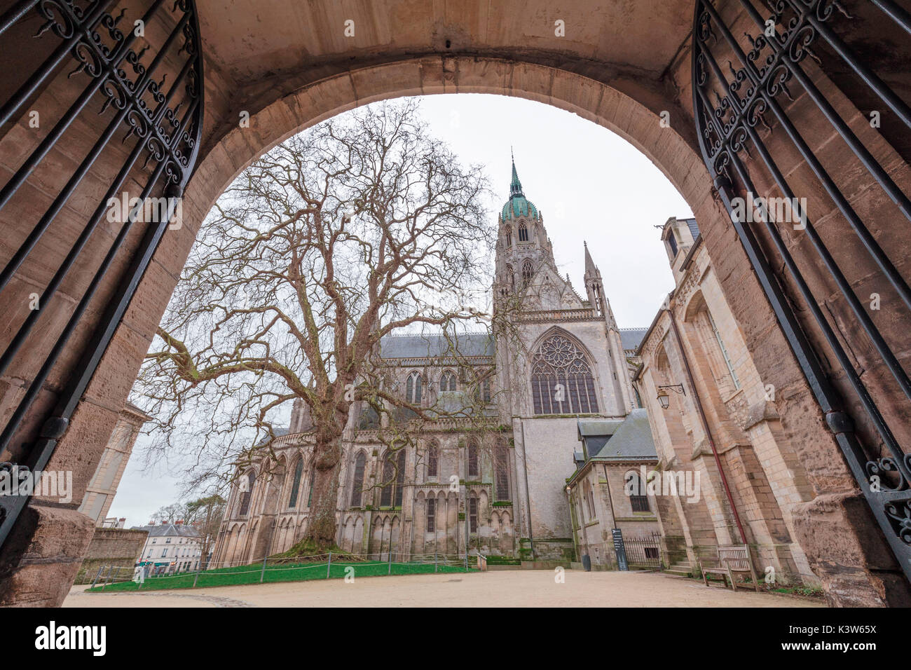 Notre Dame de Bayeux, Bayeux, Calvados département, Normandy, France ...