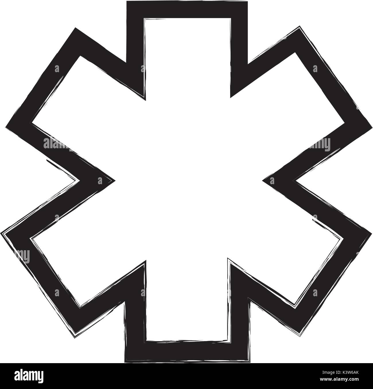 figure medicine sign to emergency emblem symbol Stock Vector Image ...