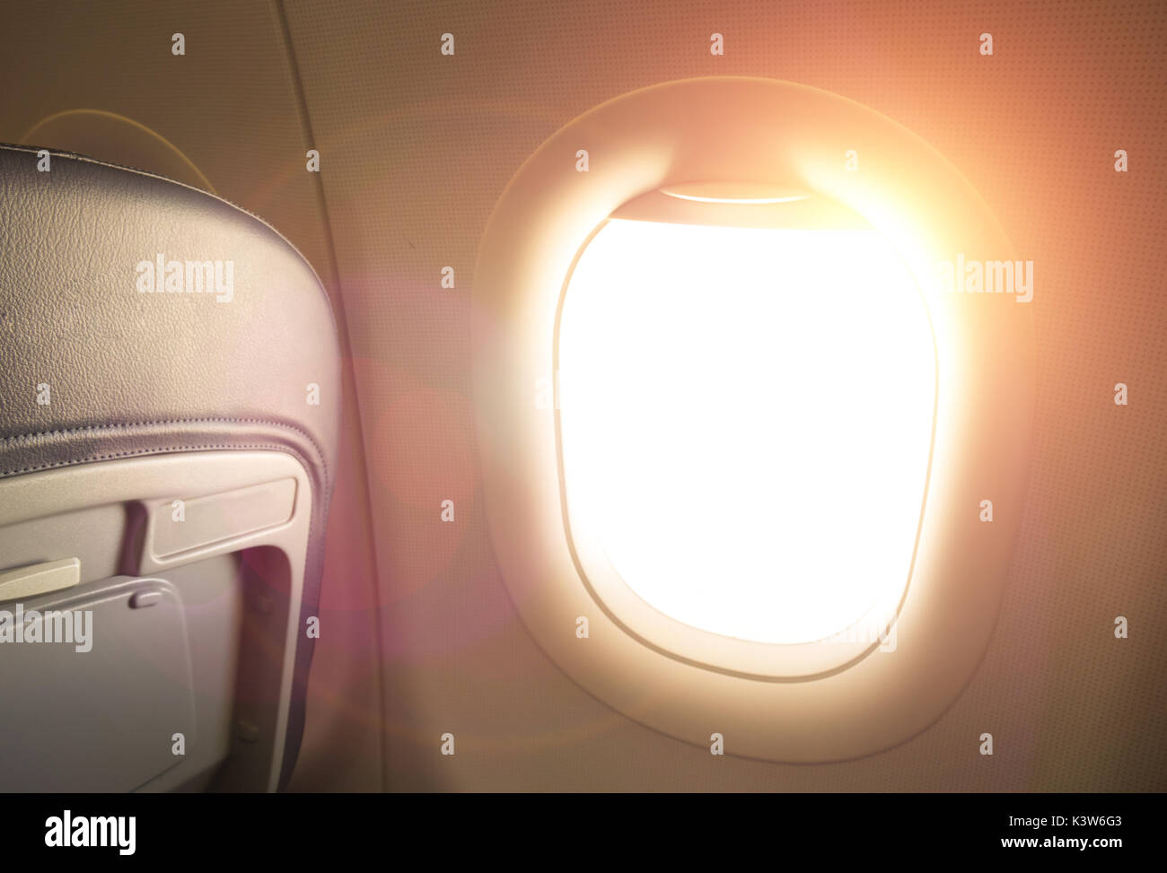 Aircraft Window or plane Stock Photo - Alamy