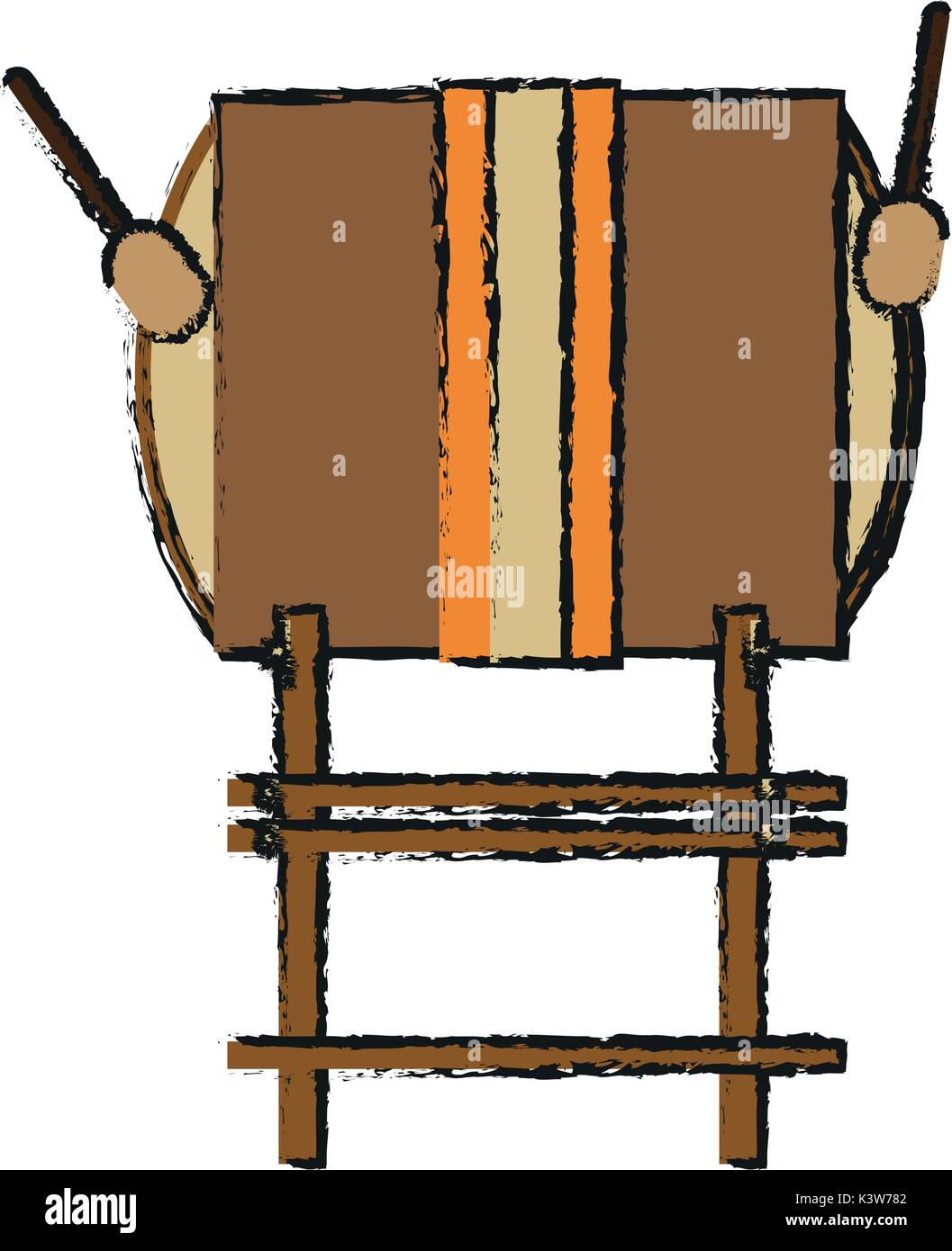 Isolated drum design Stock Vector Image & Art - Alamy