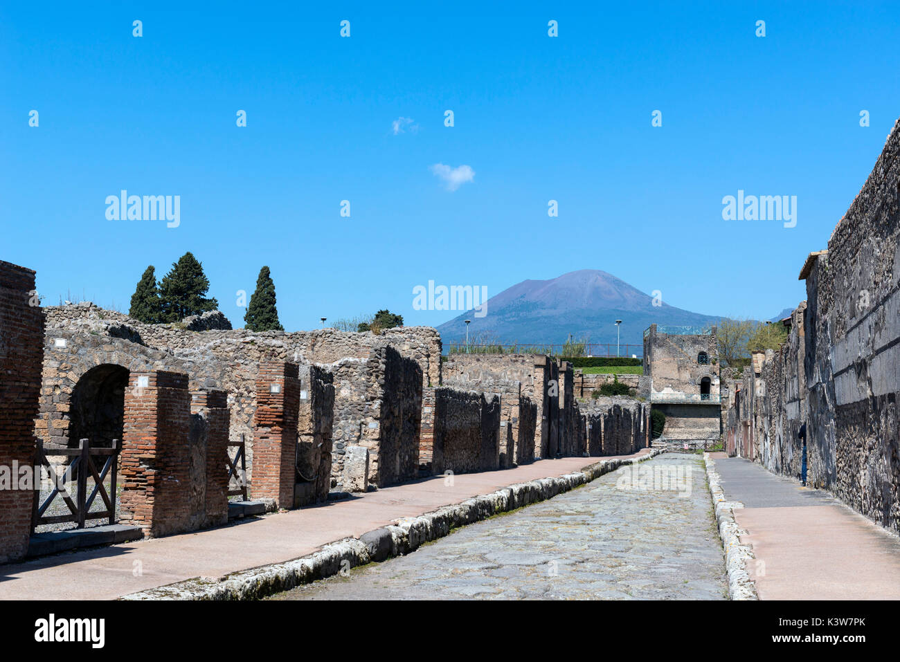Italy, Campania, Naples, archaeological excavations of Pompeii Stock ...