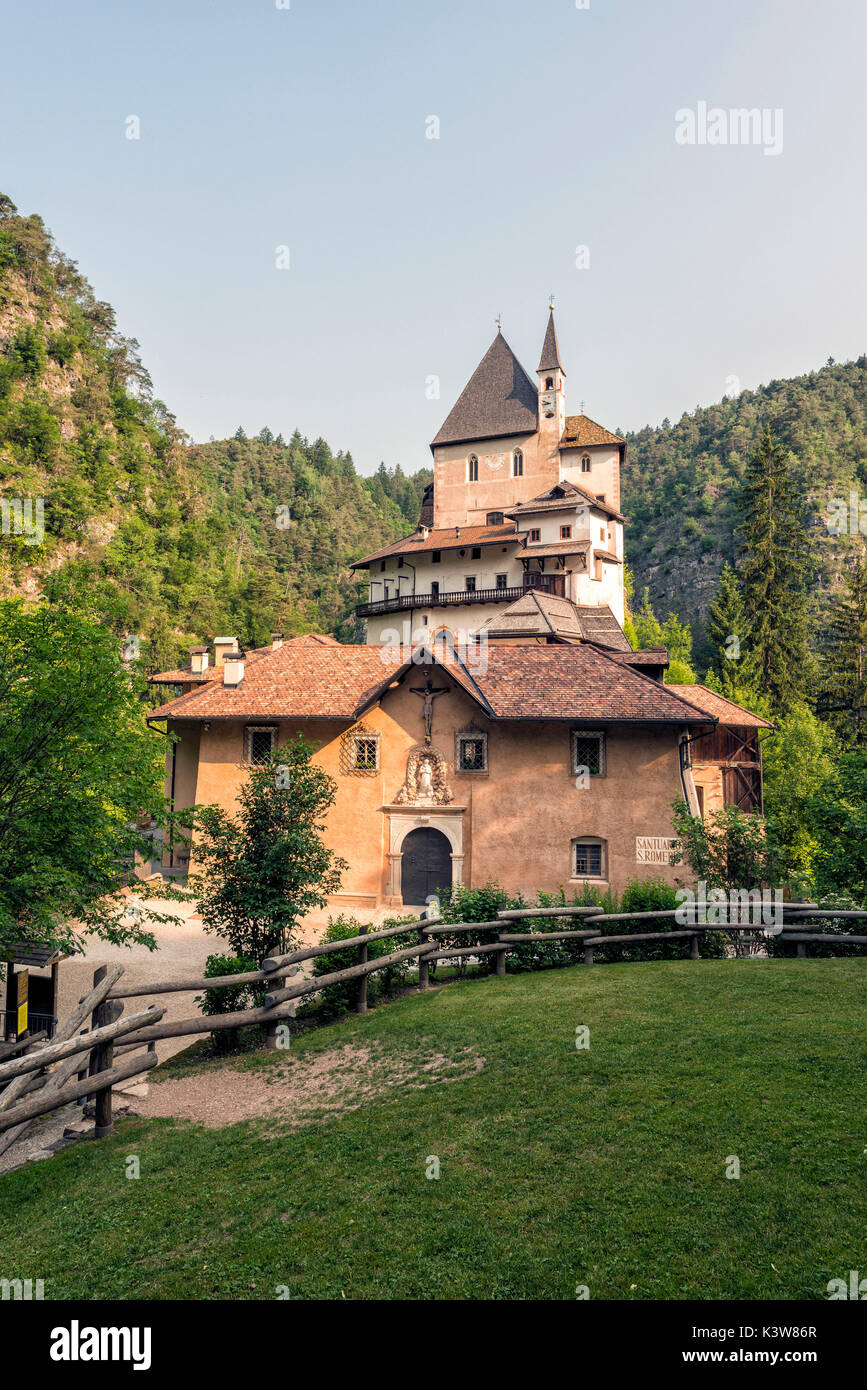 Italy, Trentino Alto Adige, San Romedio Sanctuary in Val di Non Stock ...