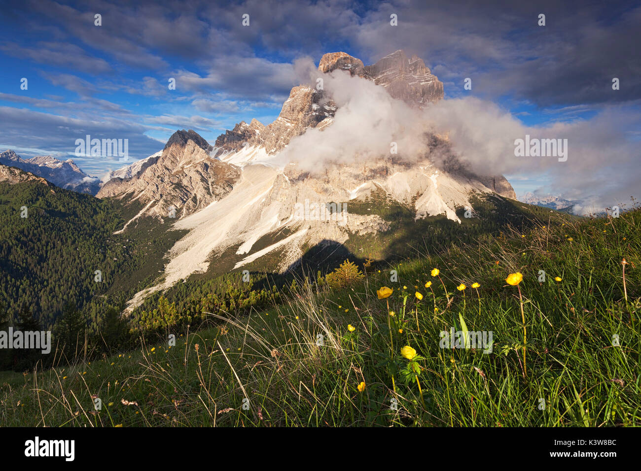 Selva di cadore with mount pelmo hi-res stock photography and images ...