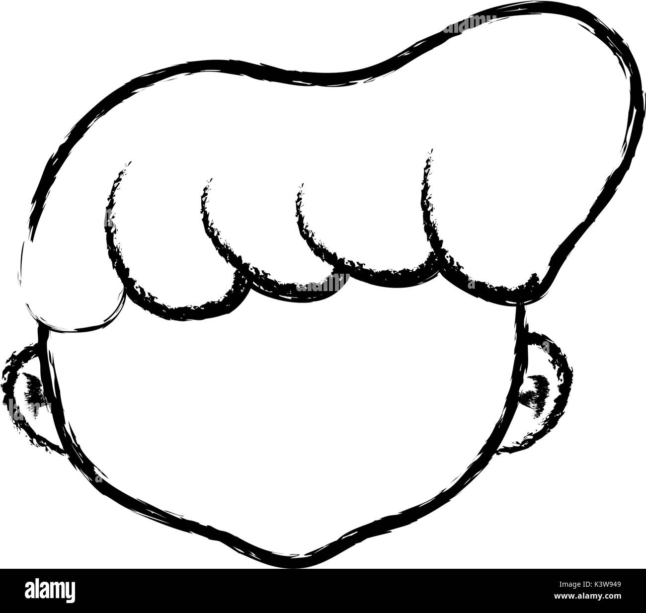 figure boy head with hairstyle design Stock Vector Image & Art - Alamy