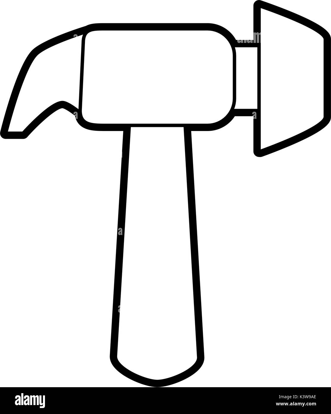 Isolated hammer design Stock Vector Image & Art - Alamy