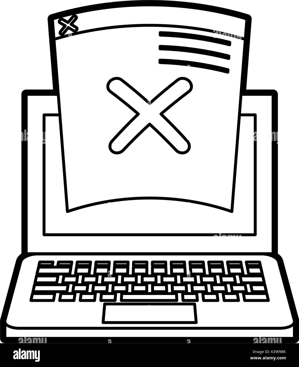 Isolated laptop design Stock Vector Image & Art - Alamy