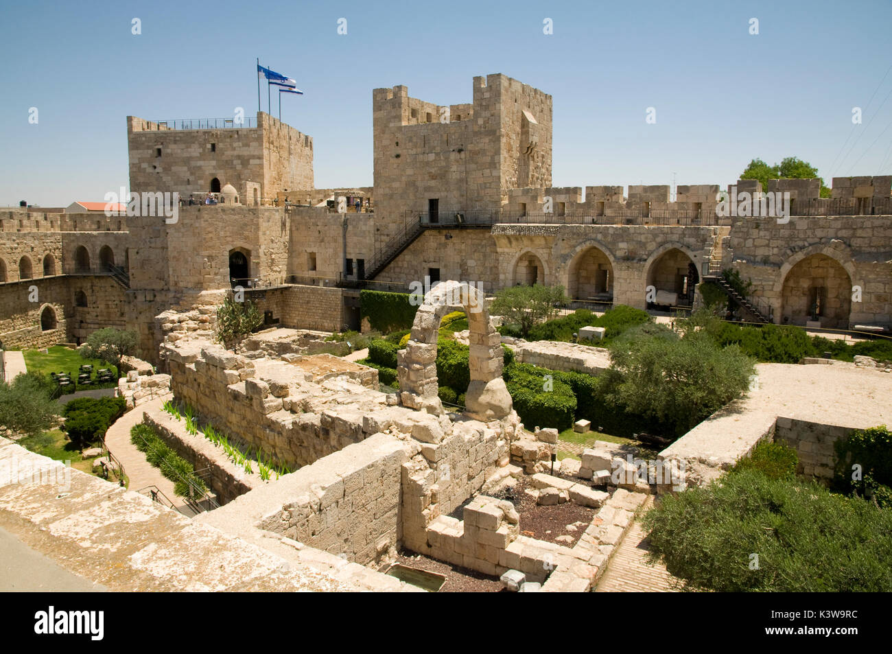 David Fortress and Museum, Jerusalem Stock Photo - Alamy