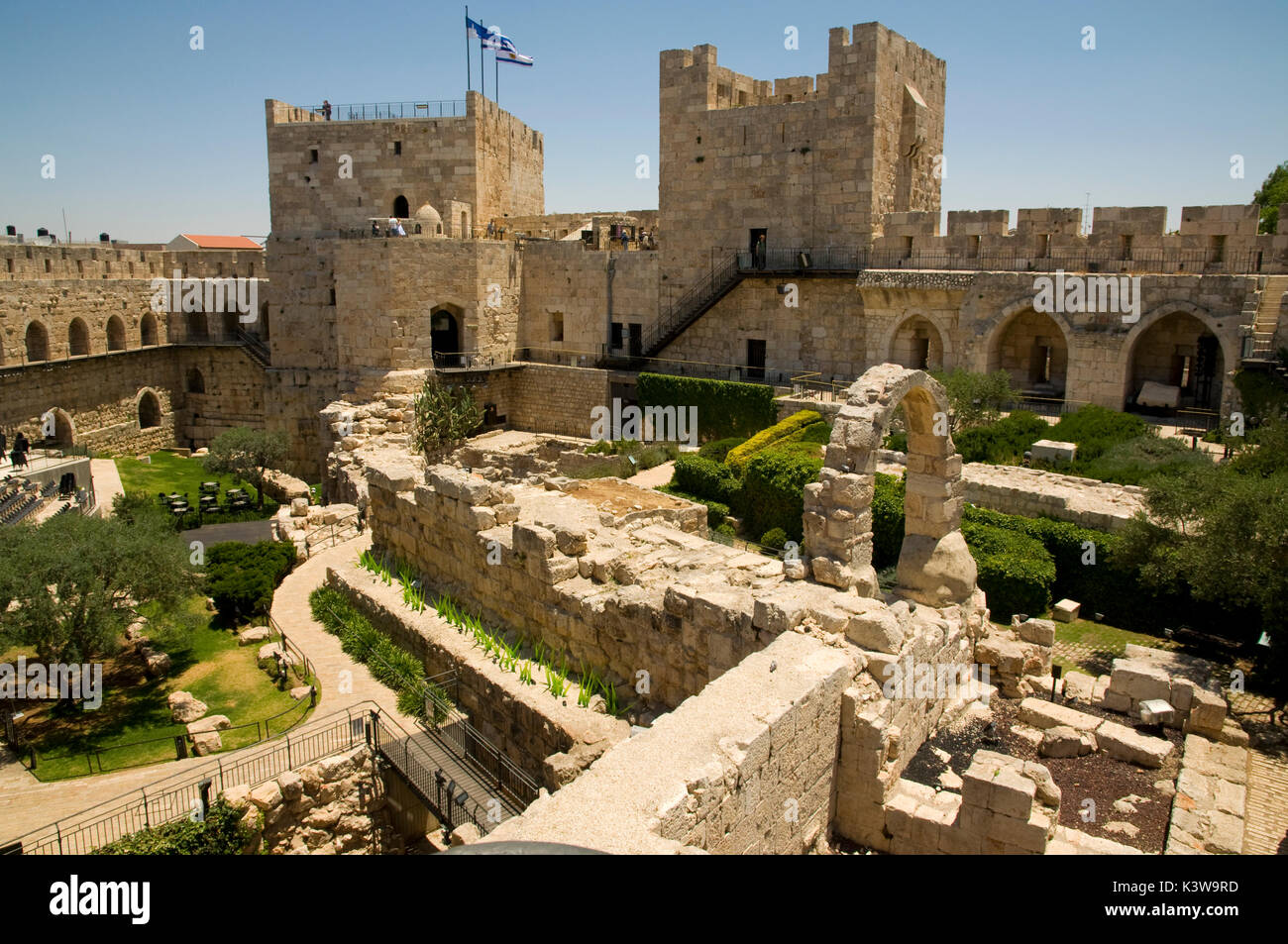 David Fortress and Museum, Jerusalem Stock Photo - Alamy