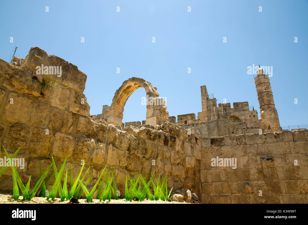 David Fortress and Museum, Jerusalem Stock Photo - Alamy