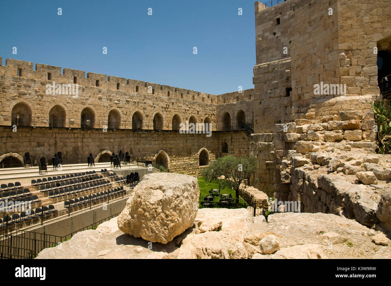 David Fortress and Museum, Jerusalem Stock Photo - Alamy