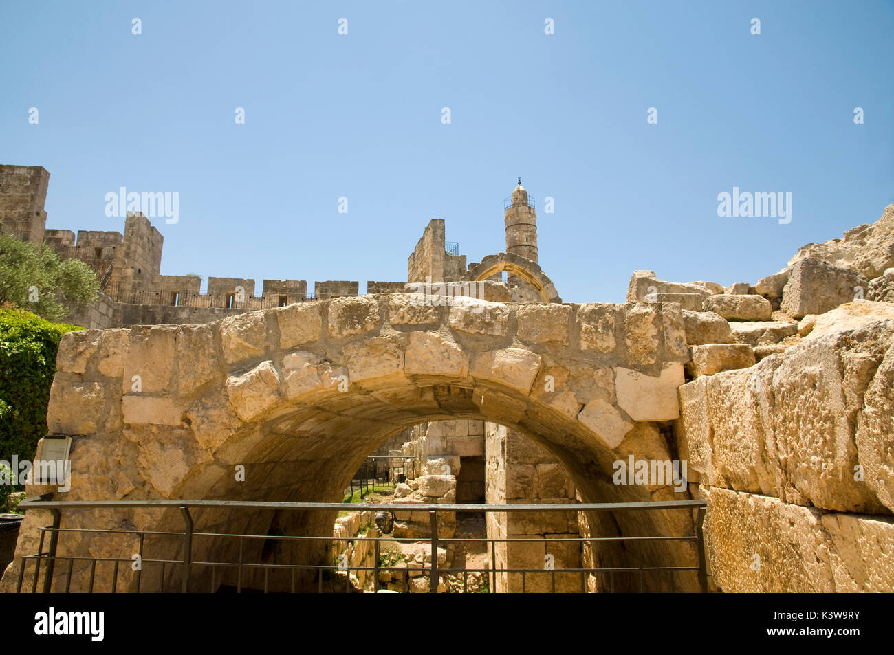 David Fortress and Museum, Jerusalem Stock Photo - Alamy