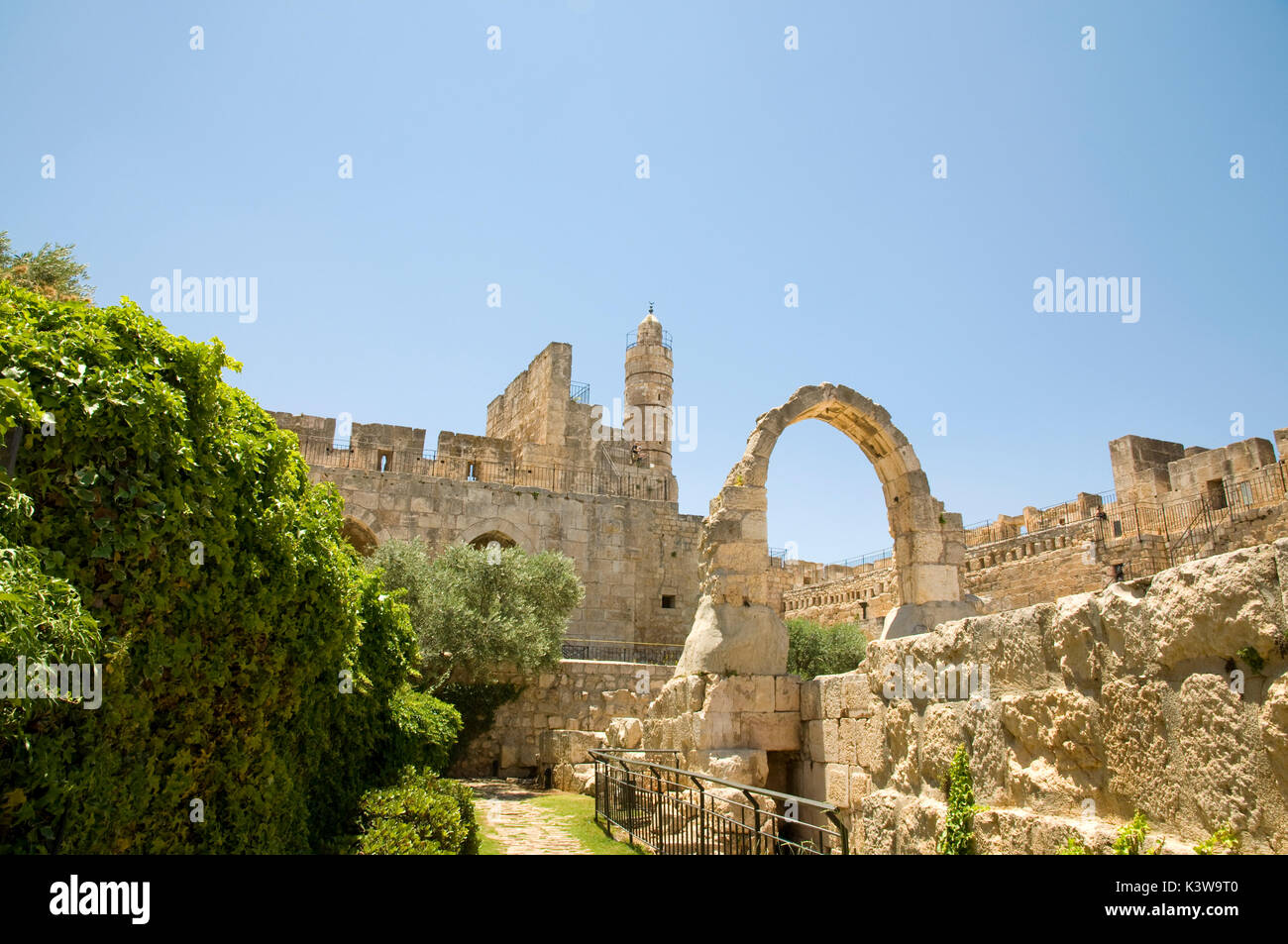 David Fortress and Museum, Jerusalem Stock Photo - Alamy