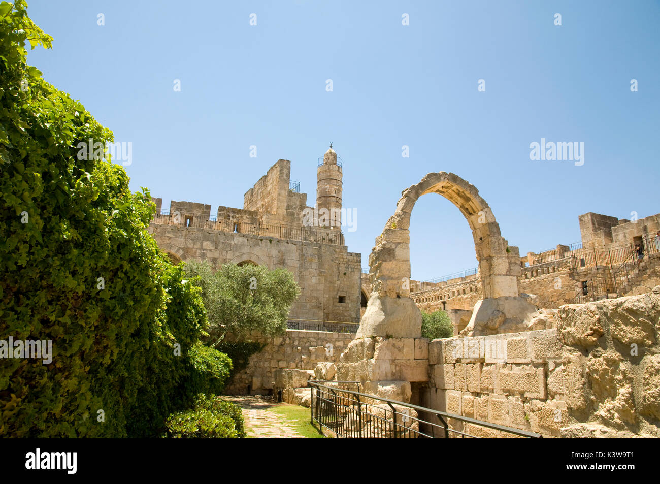 David Fortress and Museum, Jerusalem Stock Photo - Alamy