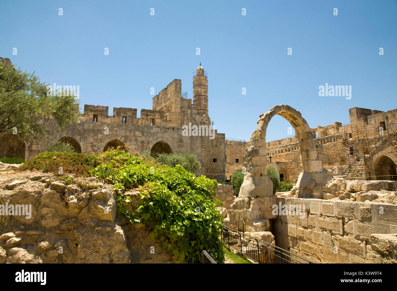 David Fortress and Museum, Jerusalem Stock Photo - Alamy