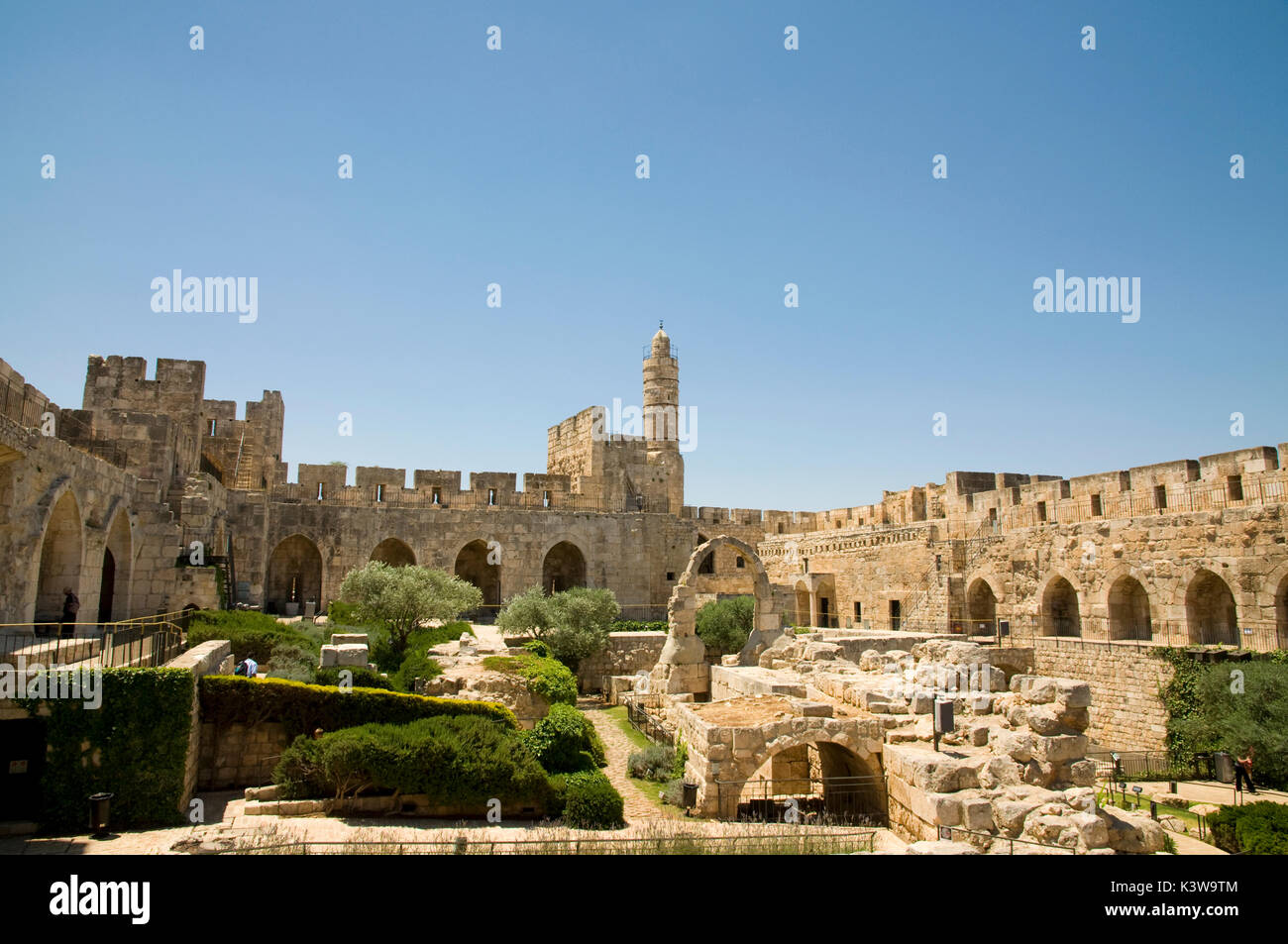 David Fortress and Museum, Jerusalem Stock Photo - Alamy